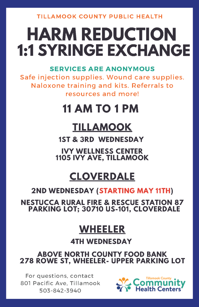 Syringe Exchange - OUR Tillamook